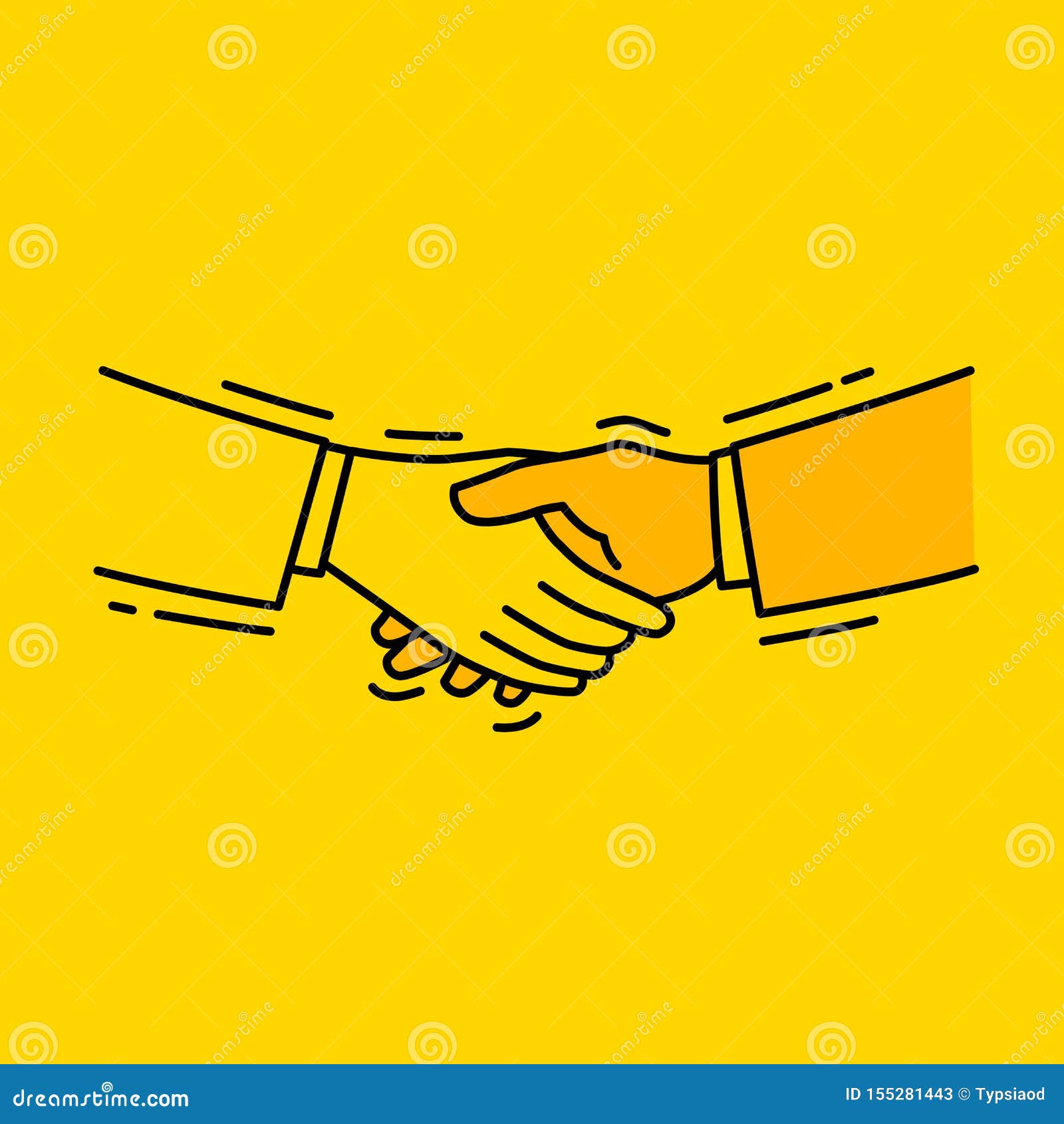 Concept of Idea with Handshake Stock Vector - Illustration of deal ...