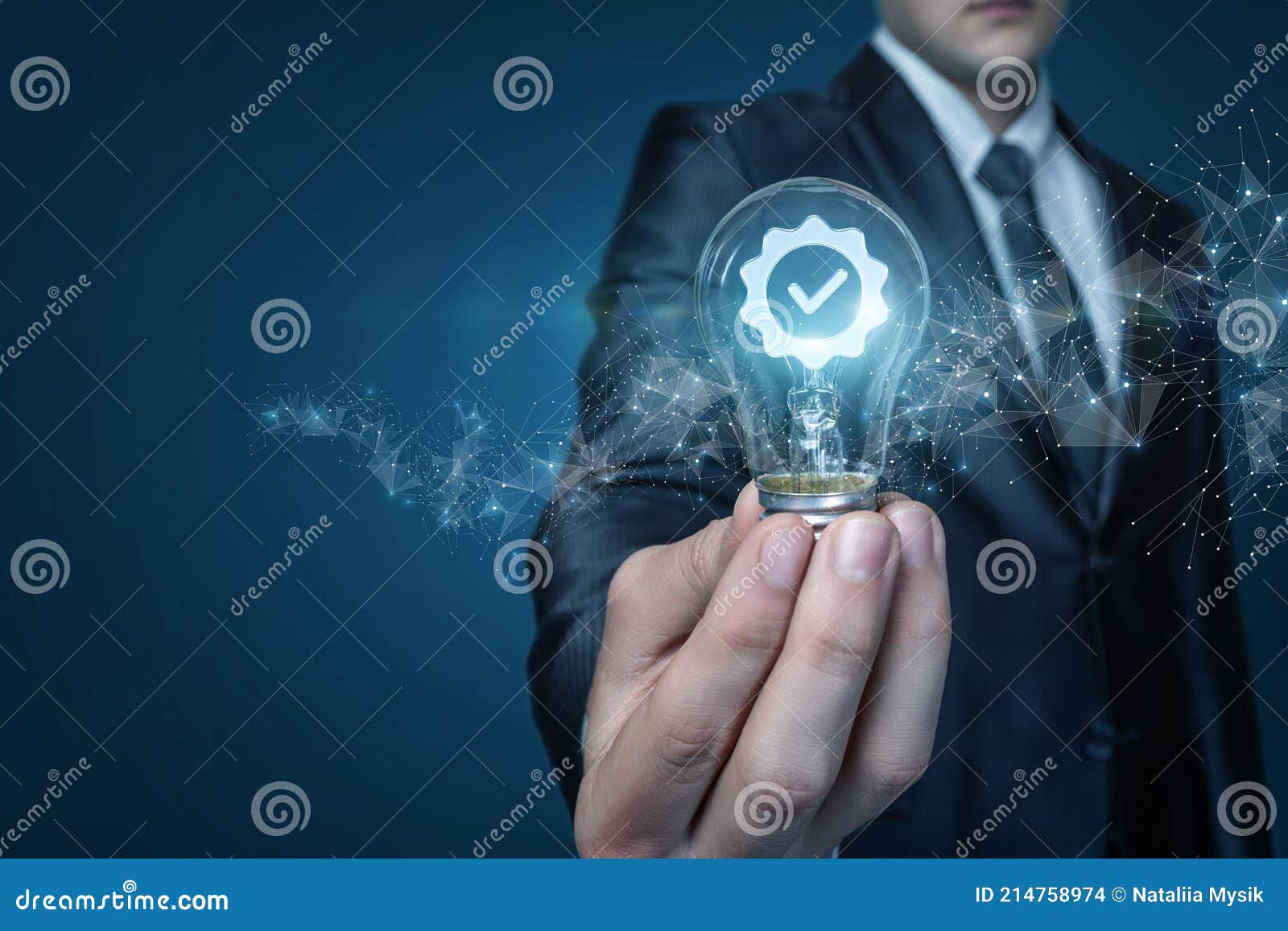 Concept of an Idea Leading To a Quality Result Stock Photo - Image of ...