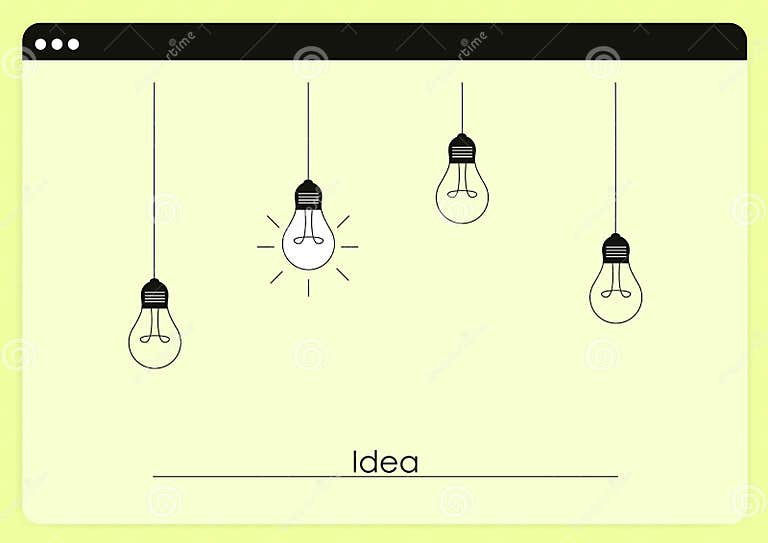 Concept of Idea with Lightbulb. Sharing Business Ideas, Sharing ...