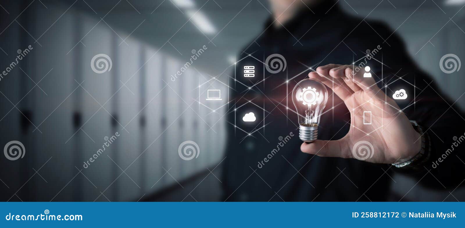 Concept of the Idea of Work in Information Technology Stock Photo ...