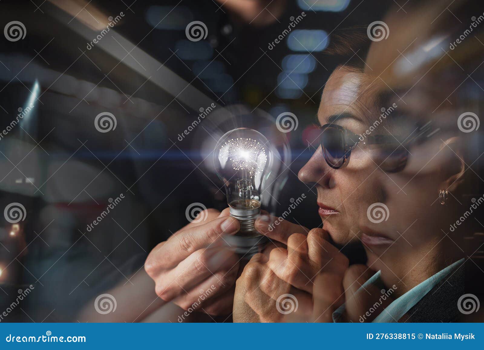 Ideas of Artificial Intelligence Using Brainstorming Stock Image ...