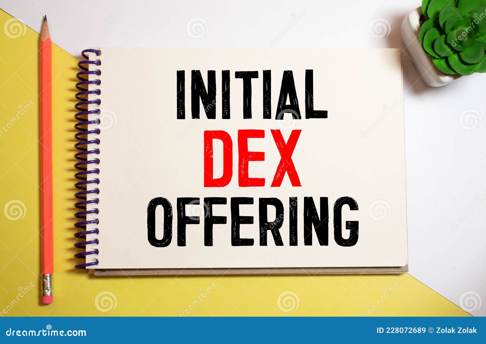 Concept Ido or Initial DEX Offering with Abstract Icons Stock Image ...
