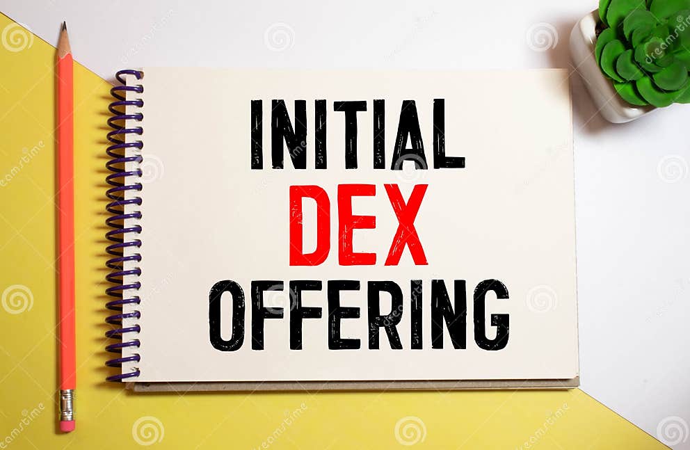 Concept Ido or Initial DEX Offering with Abstract Icons Stock Image ...