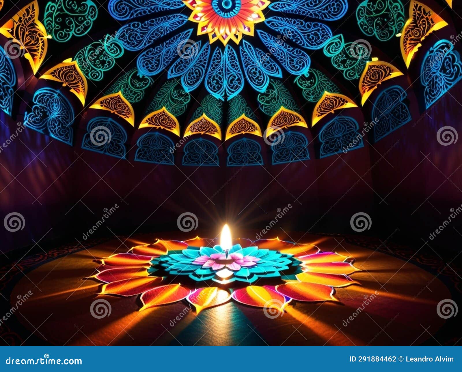 Illuminating Diwali Patterns of Elegance and Light.AI Generated Stock ...