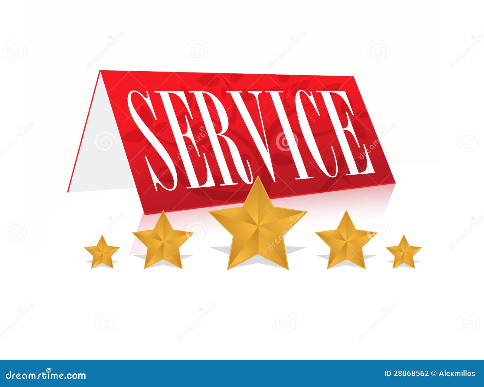 Concept Illustration of 5 Star Service Stock Illustration ...