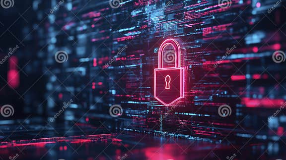 Advanced Digital Lock Displayed on Computer Screen, Representing ...