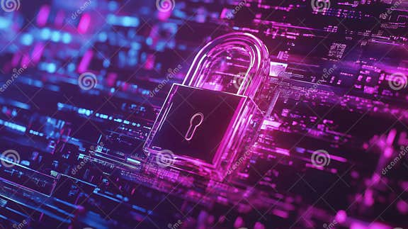 Advanced Digital Lock Displayed on Computer Screen, Representing ...