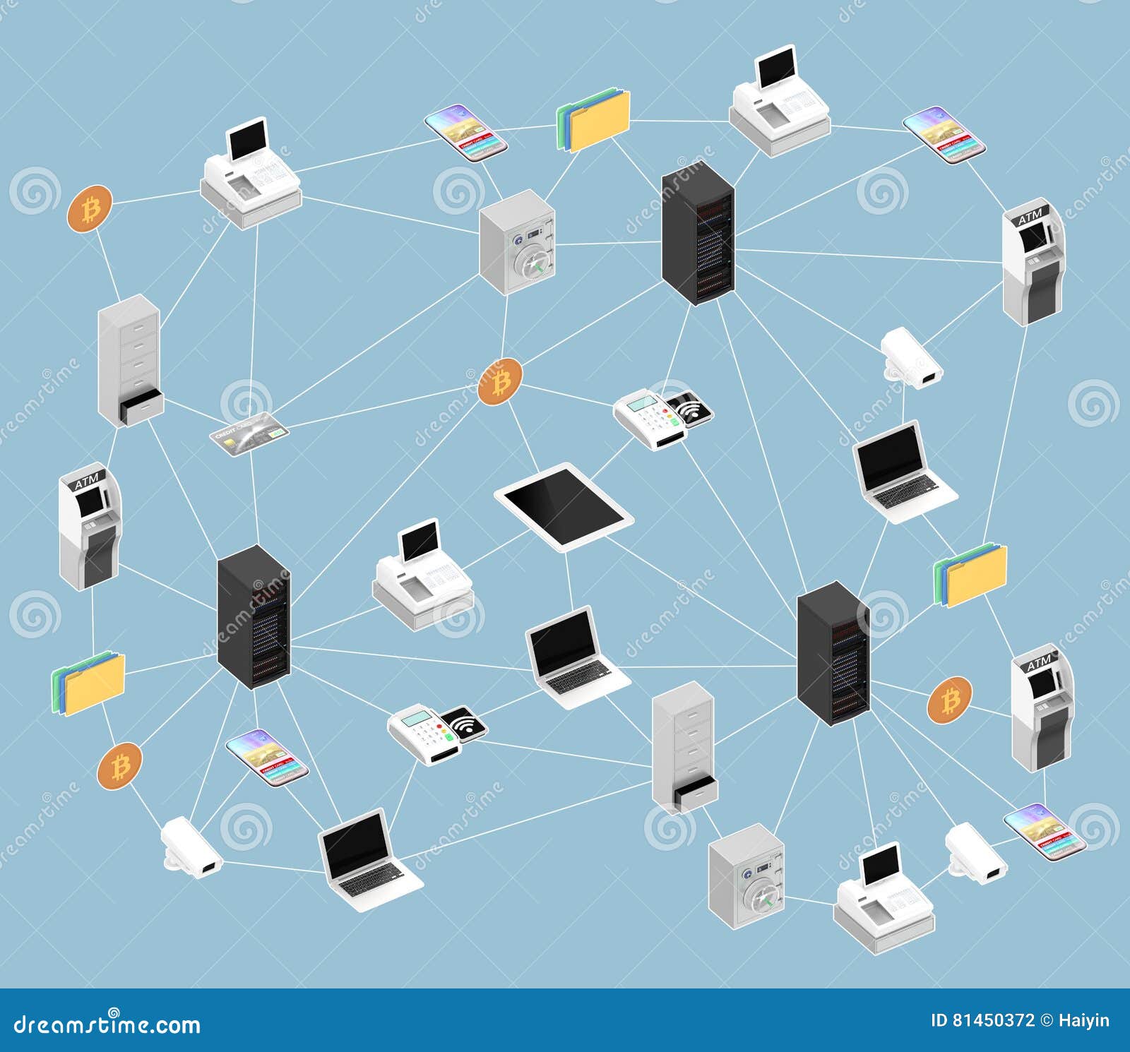 Blockchain Network Growing Across Africas Map Advancing Digital ...