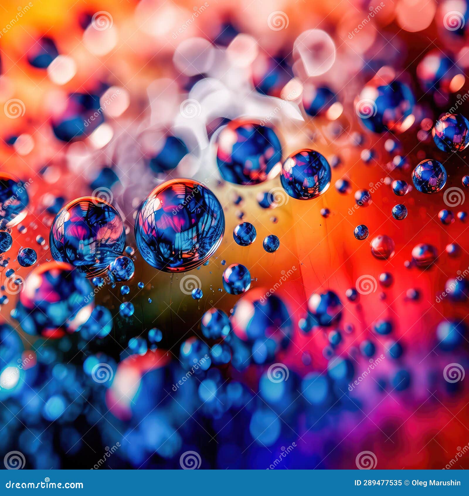 Blurry Abstract Illustration of Bubble Pattern. Generative AI Stock ...