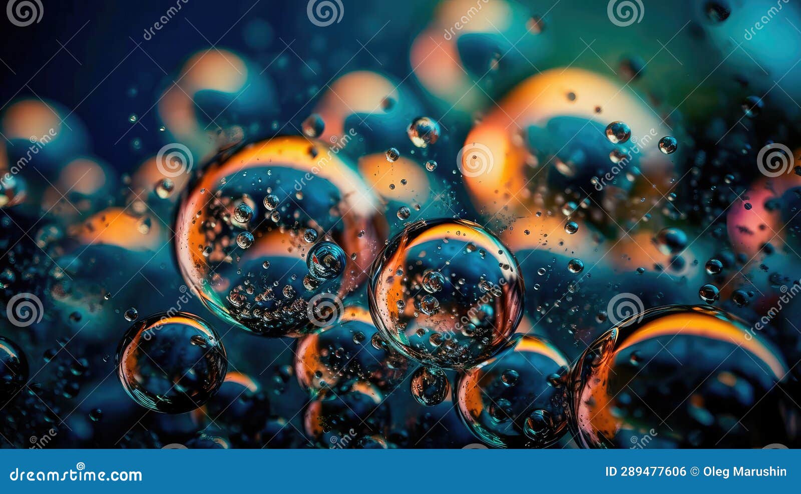 Blurry Abstract Illustration of Bubble Pattern. Generative AI Stock ...
