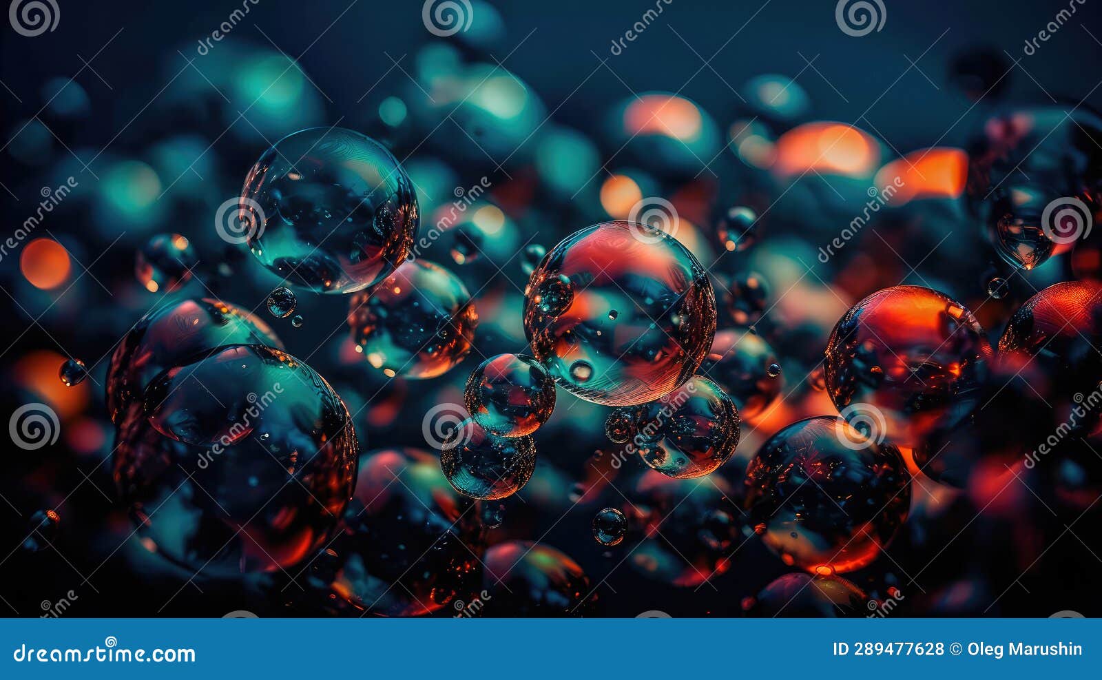 Blurry Abstract Illustration of Bubble Pattern. Generative AI Stock ...
