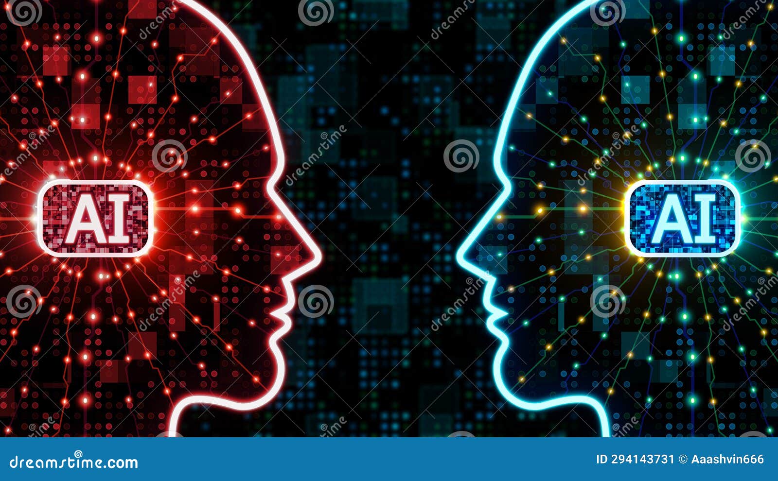 Ai Technology Spreading Worldwide Concept Image On Sky Background Stock Photography ...