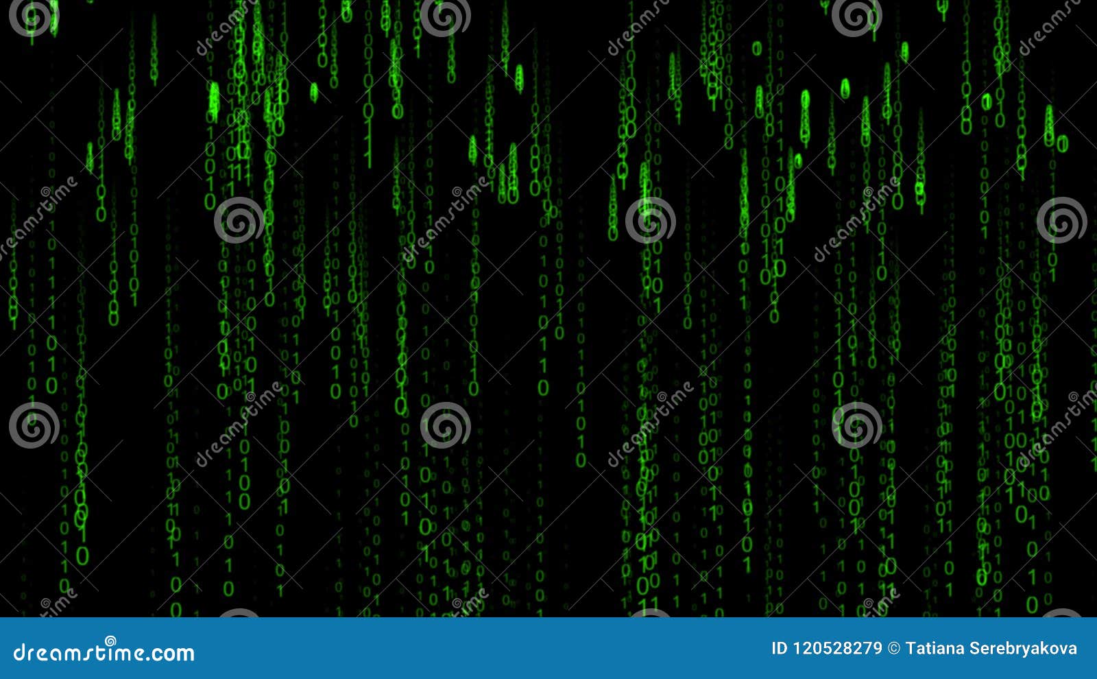 Binary Code Matrix Internet Background Particles Rise Stock ...