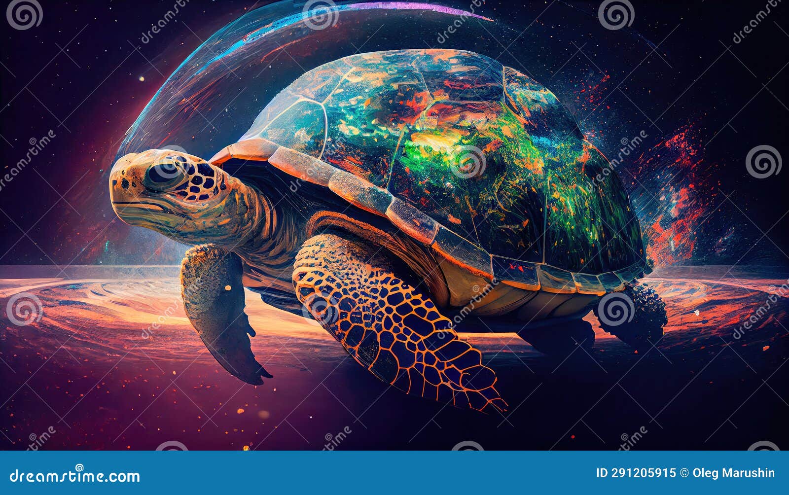 Giant Space Turtle Carrying Earth on Its Back is Wandering in Space ... Giant Space Turtle Carrying Earth on Its Back is Wandering in Space ...