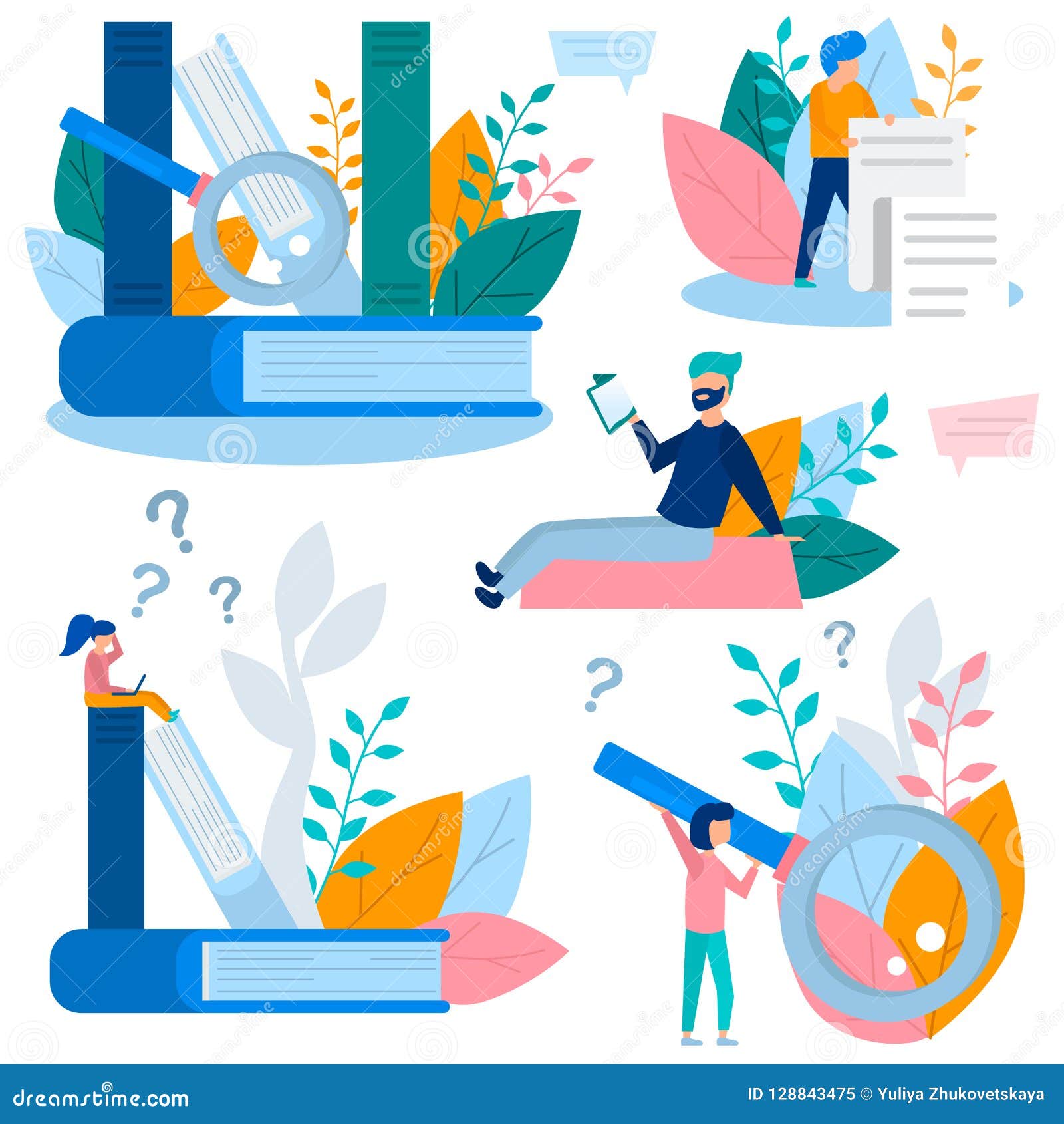 Concept Illustration of Knowledge and Information Collection Elements ...