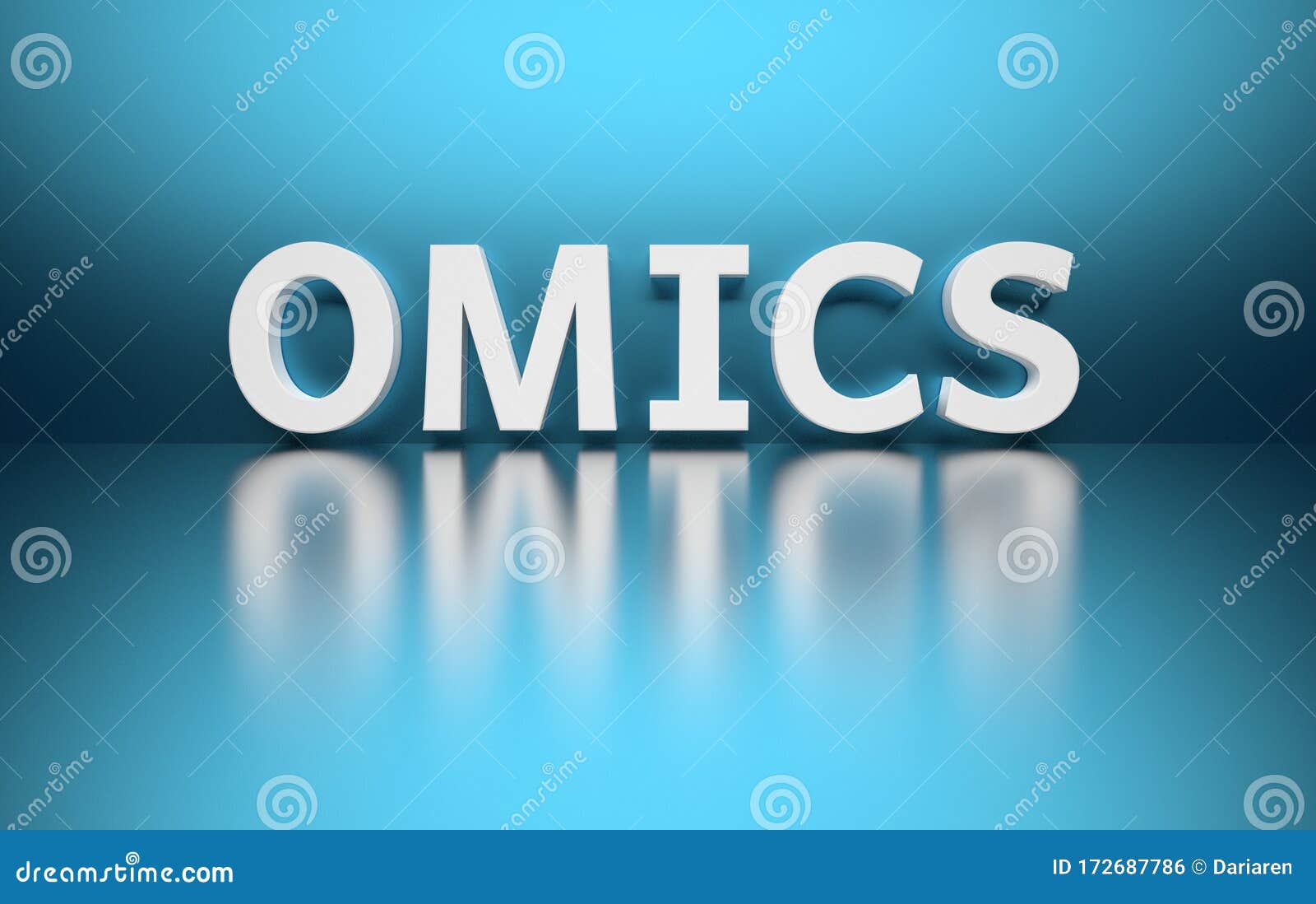 Concept Illustration with Omics Word Standing for Classification Stock ...