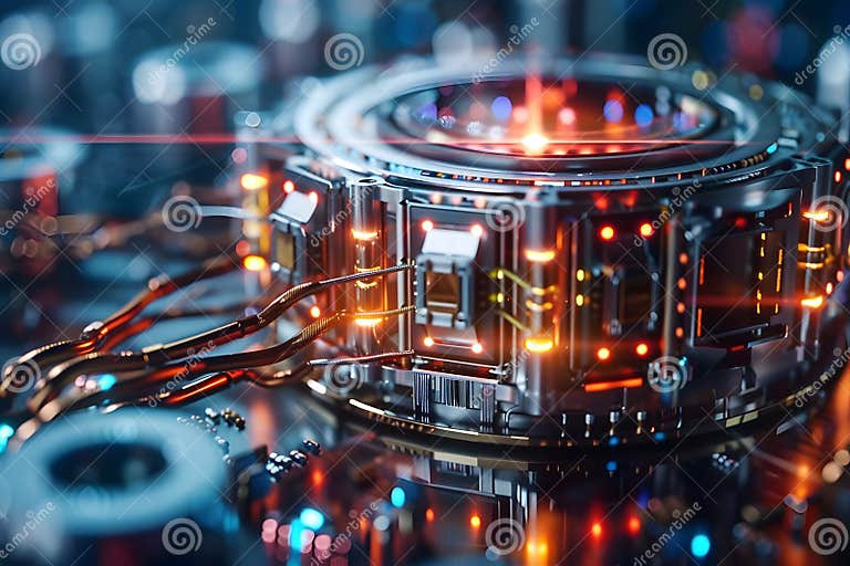 A Concept Illustration of a Quantum Computing Technology Stock ...