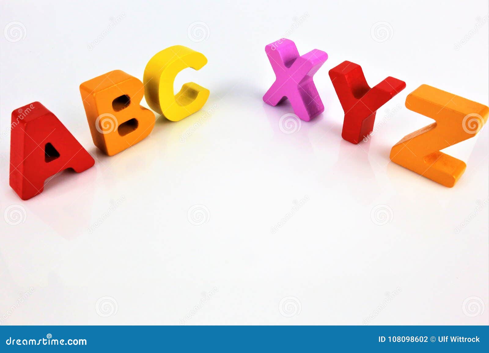 An Concept Image of a ABC Letters with Copy Space Stock Photo - Image ...