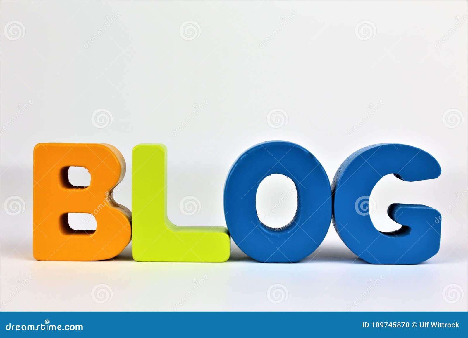 An Concept Image of a Blog Word Design Stock Photo - Image of blogger ...