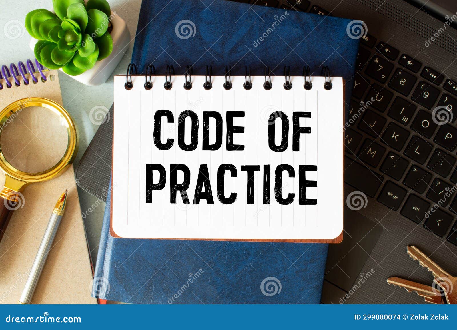 Concept Image of Business Acronym COP Code of Practice. Text on White ...