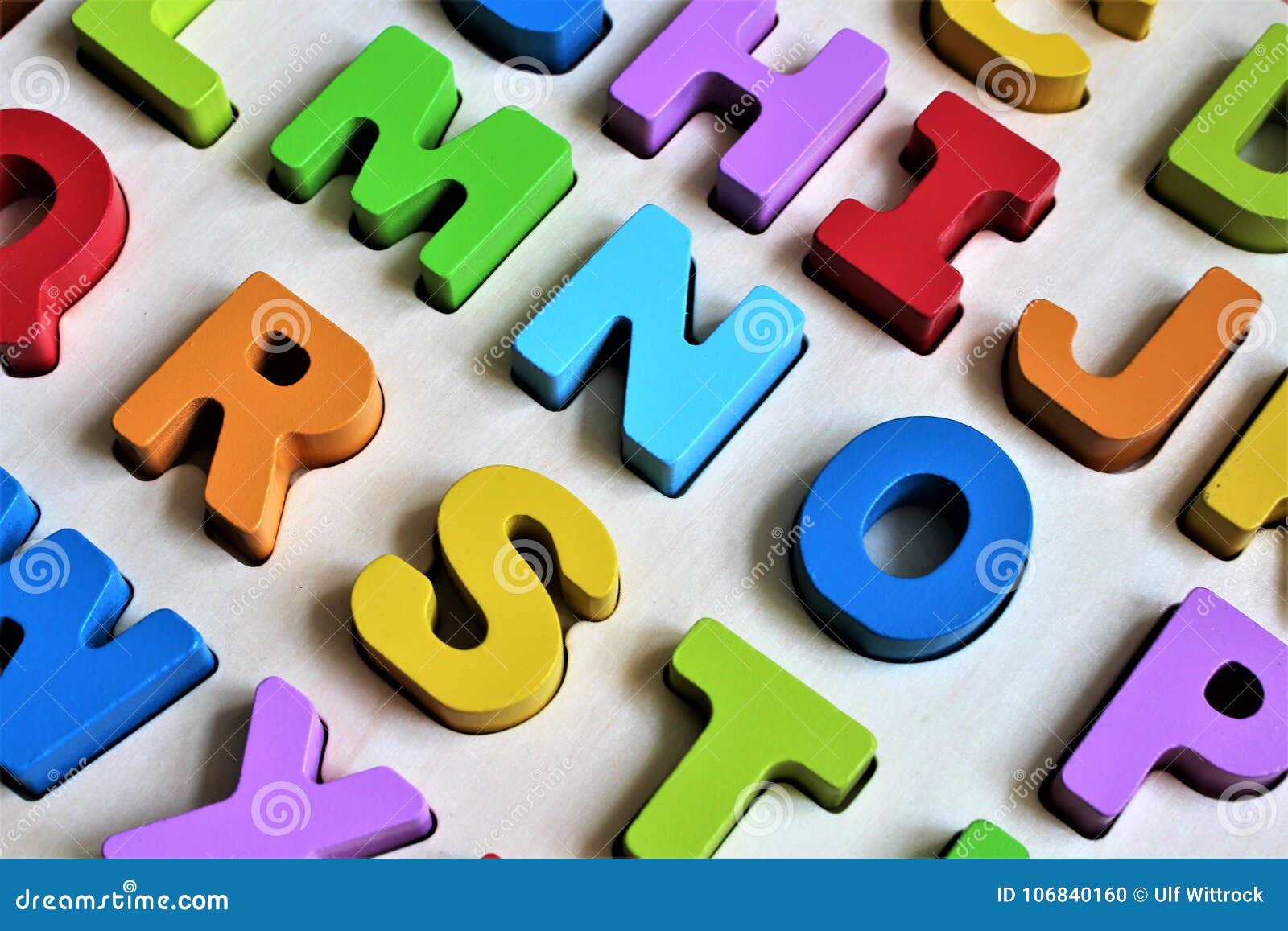An Concept Image of a Colorful Alphabet, Preschool - Abc Stock Photo ...