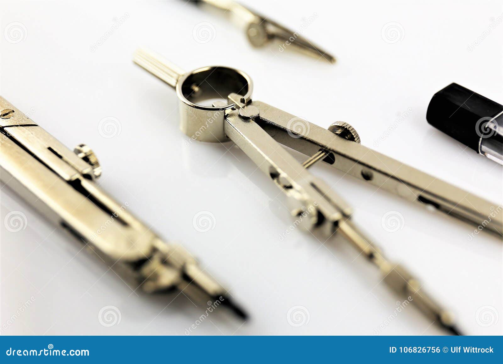 An Concept Image of a Compasses Tool - Geometry Stock Photo - Image of ...