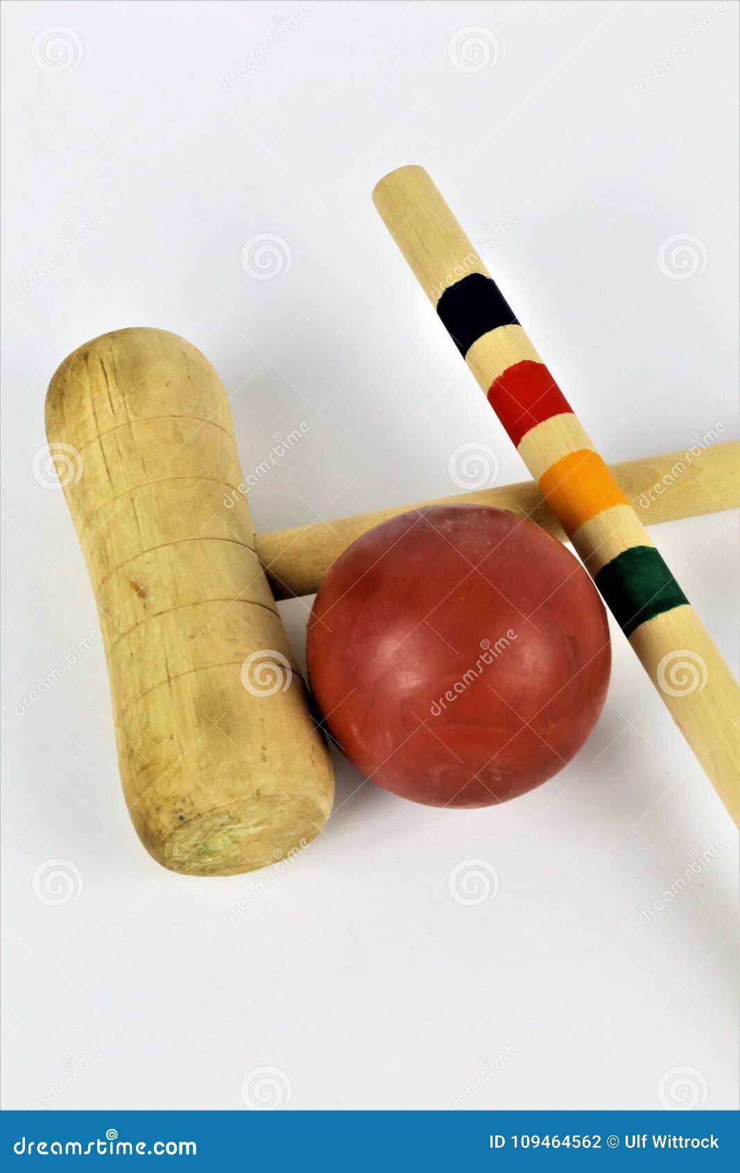 An Concept Image of a Croquet Game Set with Ball Stock Photo - Image of ...