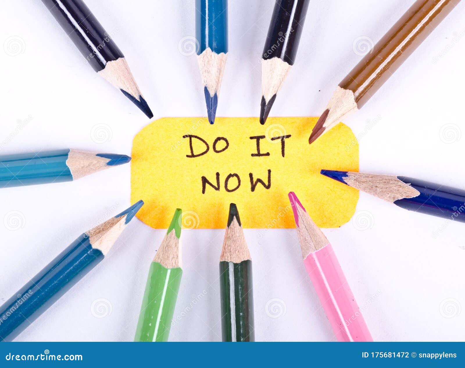 Concept Image with Do it Now Stock Photo - Image of concept, written ...