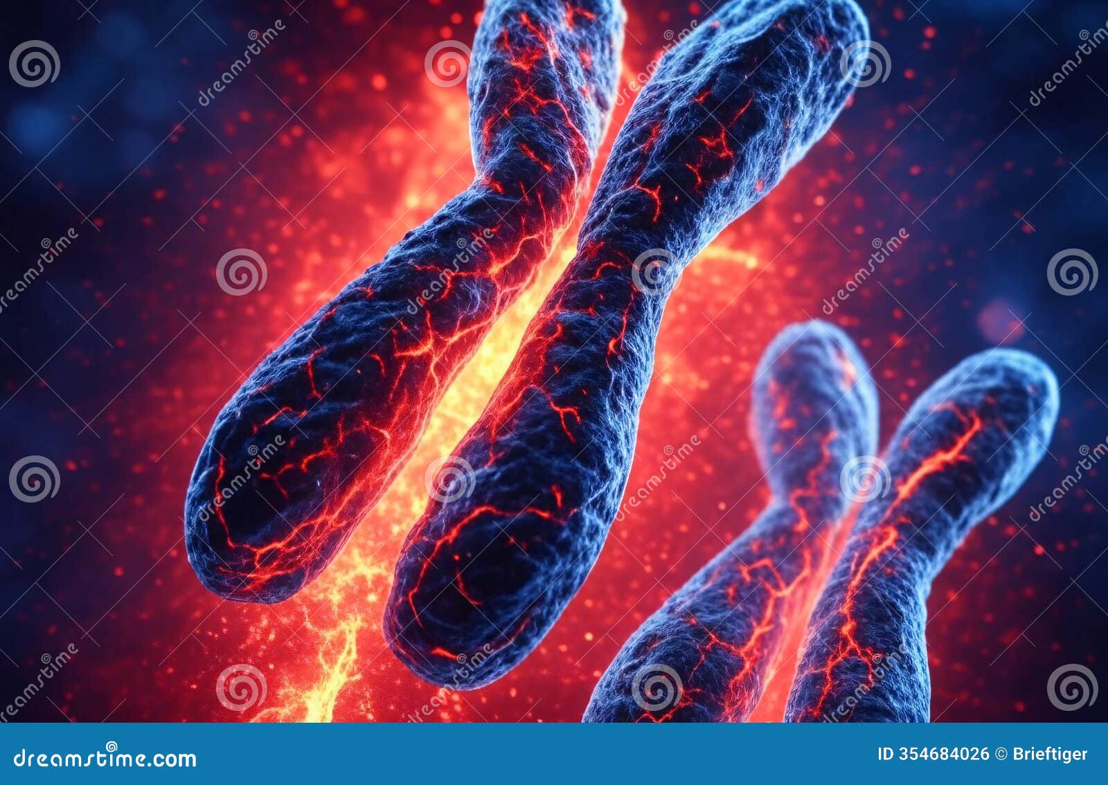 Chromatin Concept Image of a Dynamic X-Chromosome Stock Illustration ...