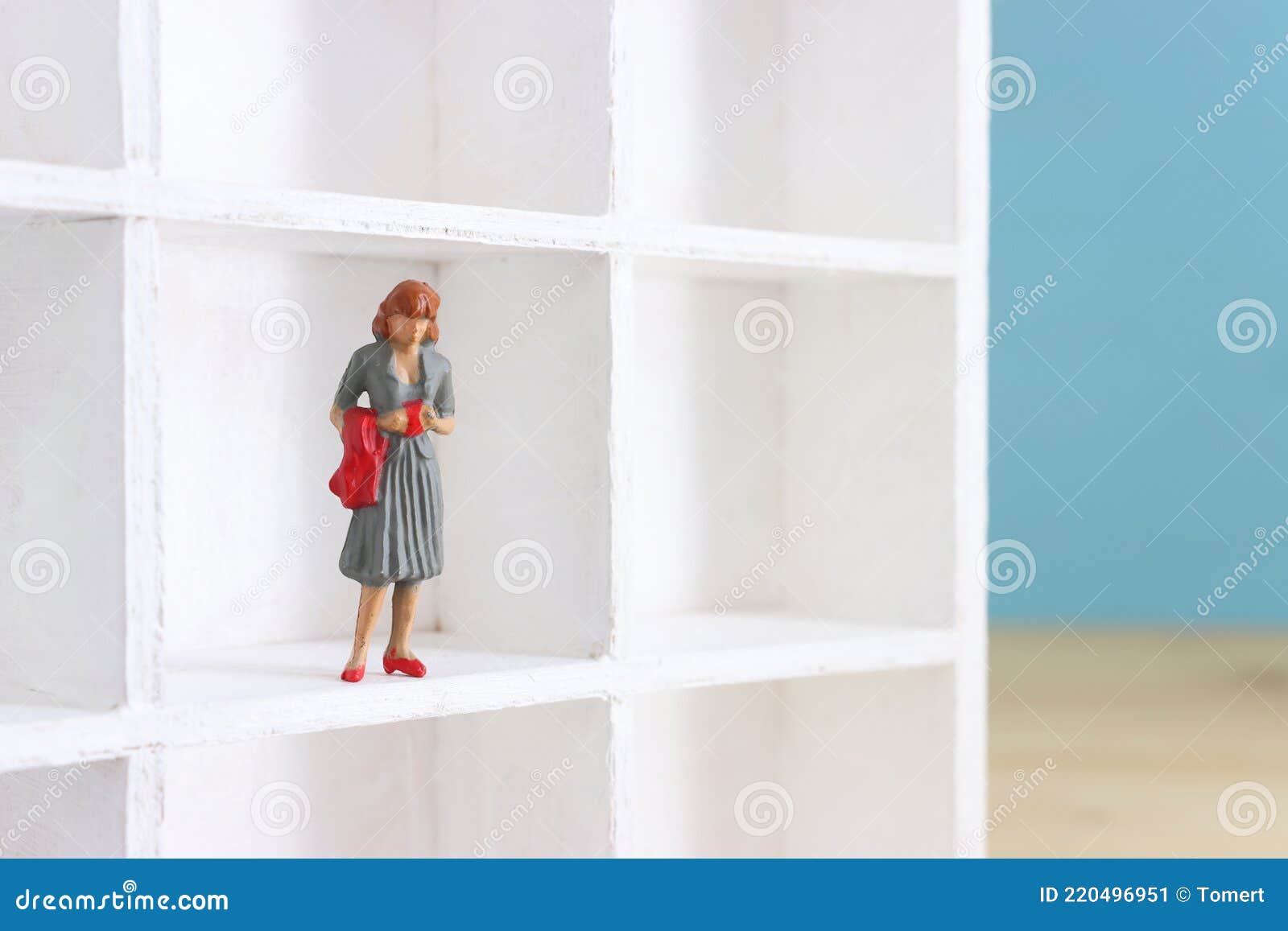 Concept Image of Female Figure Metaphor Standing Alone Stock Image ...