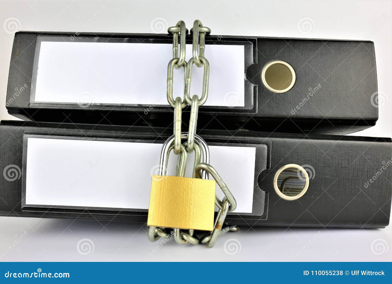 An Concept Image of a Folder with Chains and a Lock Stock Photo - Image ...