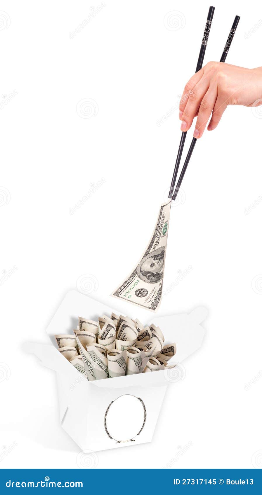Concept Image of Food Money Stock Image - Image of cash, chopstick ...