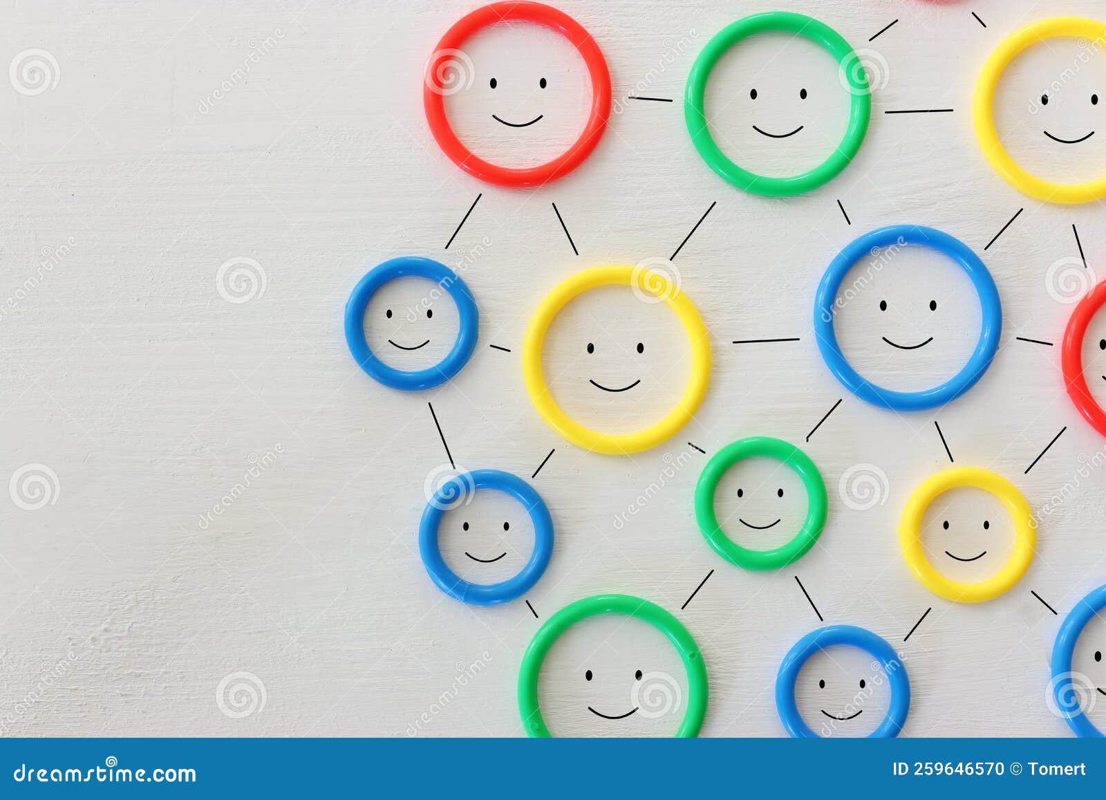 Concept Image of Group of Smiling Faces. Metaphor of Happiness and ...