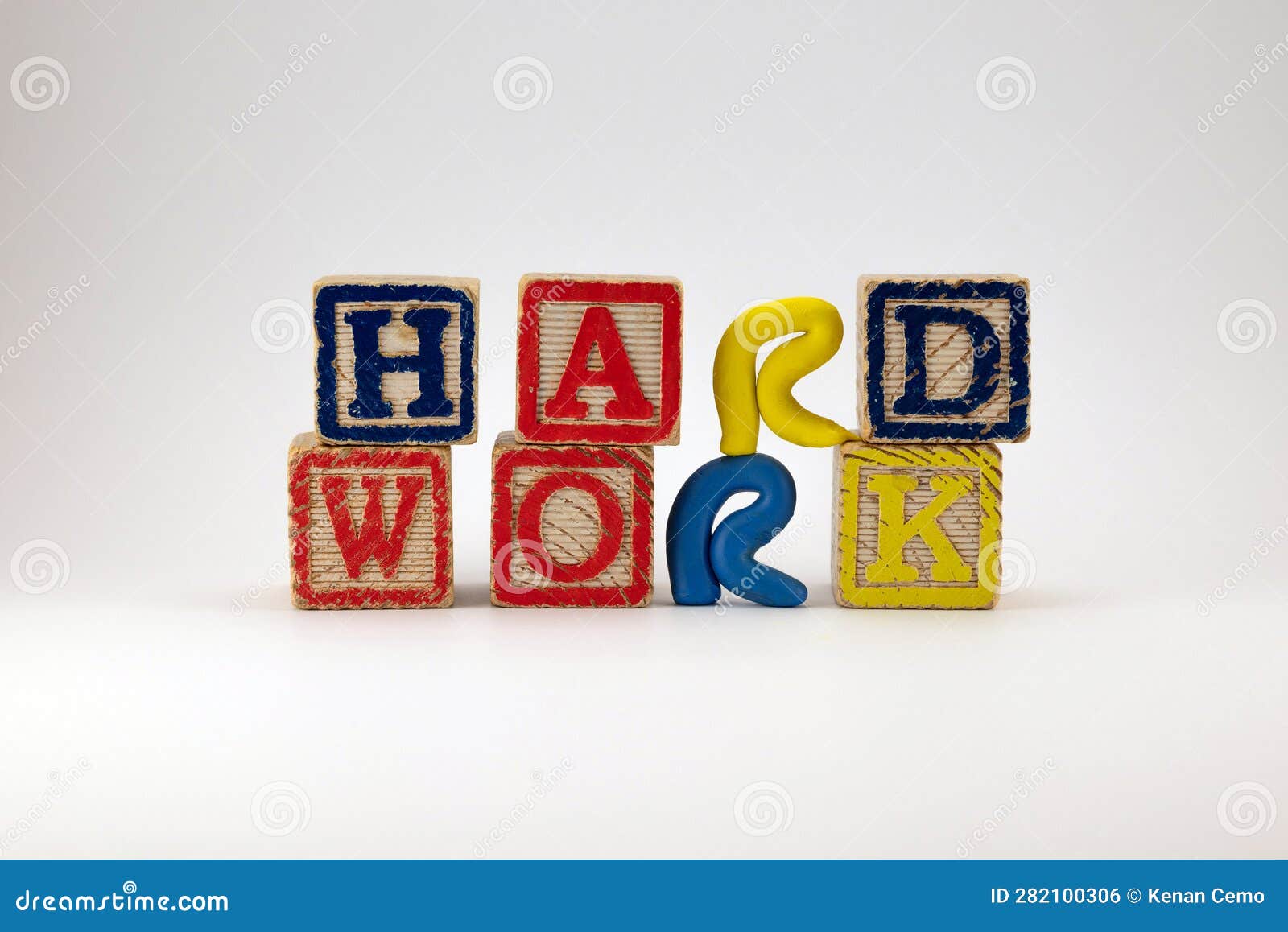 Concept Image of Hard and Hard Work Stock Photo - Image of motivation ...