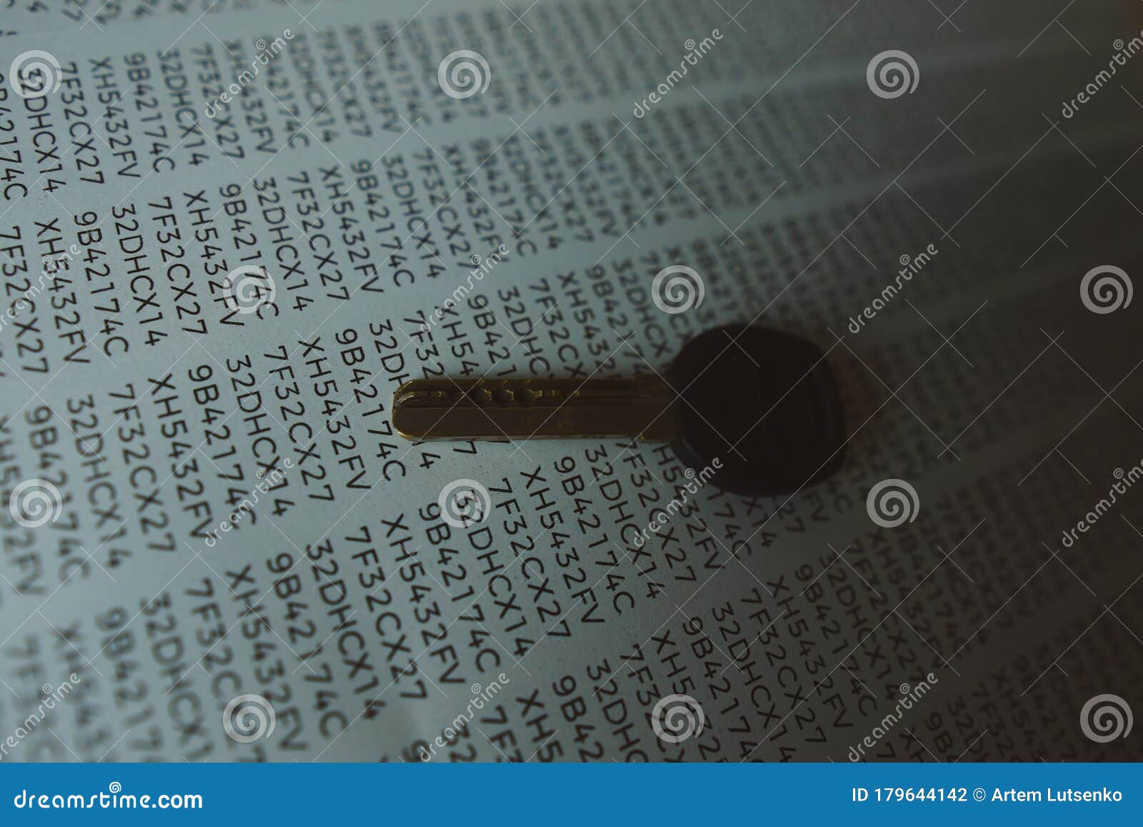 Concept Image of Internet Security, Key and Personal Information ...