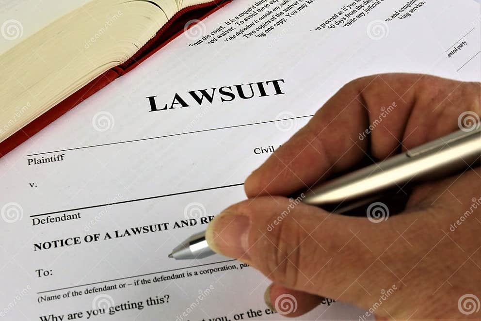 An Concept Image of a Lawsuit Stock Image - Image of finance, legal ...