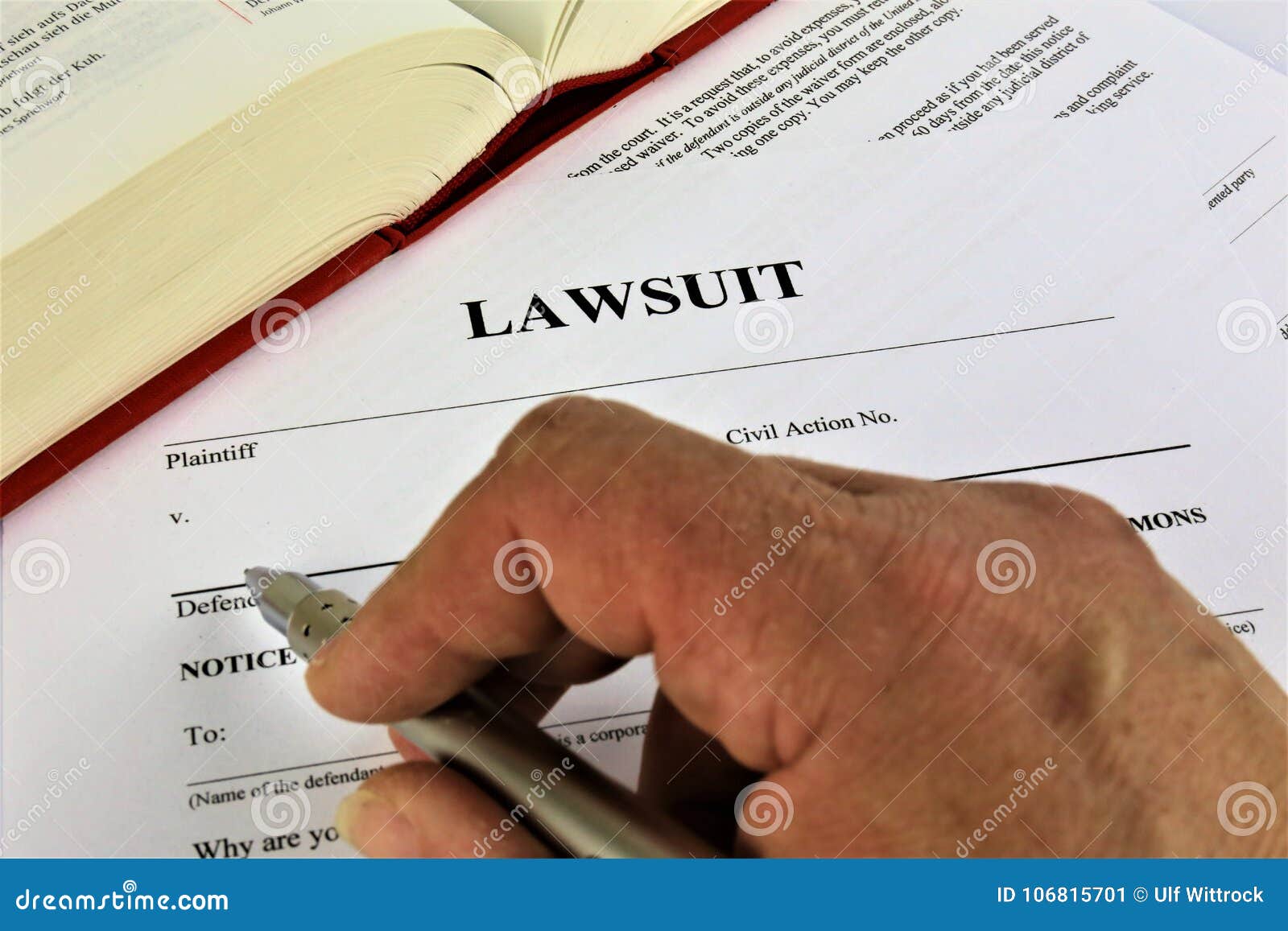 An Concept Image of a Lawsuit Stock Image - Image of closeup, judge ...