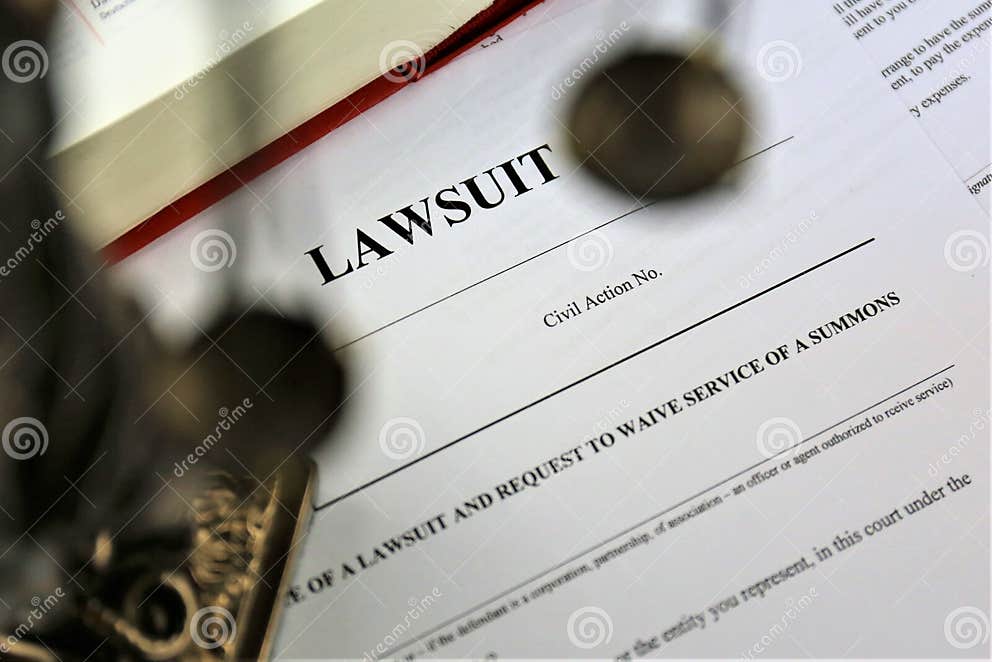 An Concept Image of a Lawsuit Stock Image - Image of element, form ...
