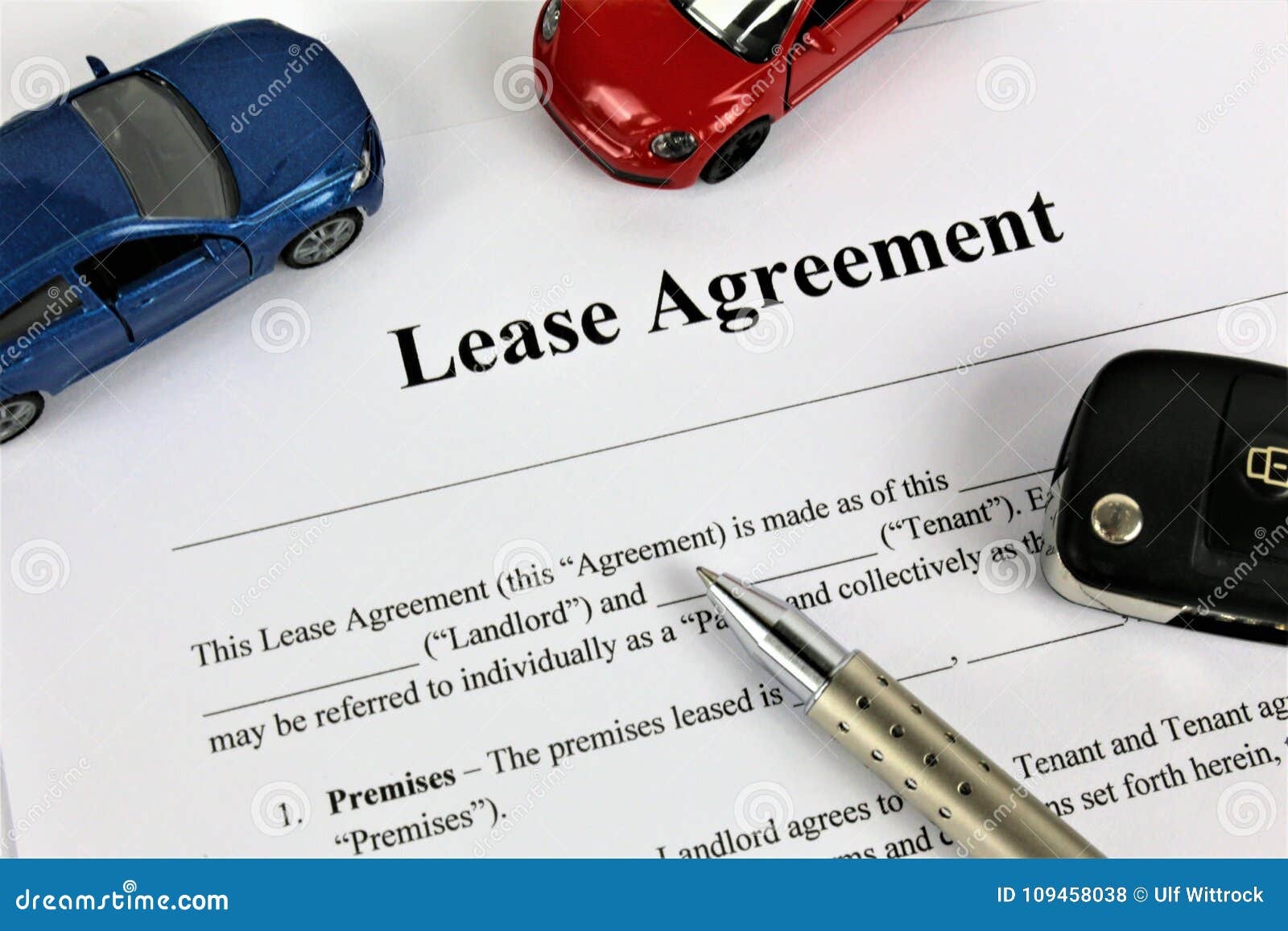 An Concept Image of a Lease Agreement Stock Photo - Image of list ...
