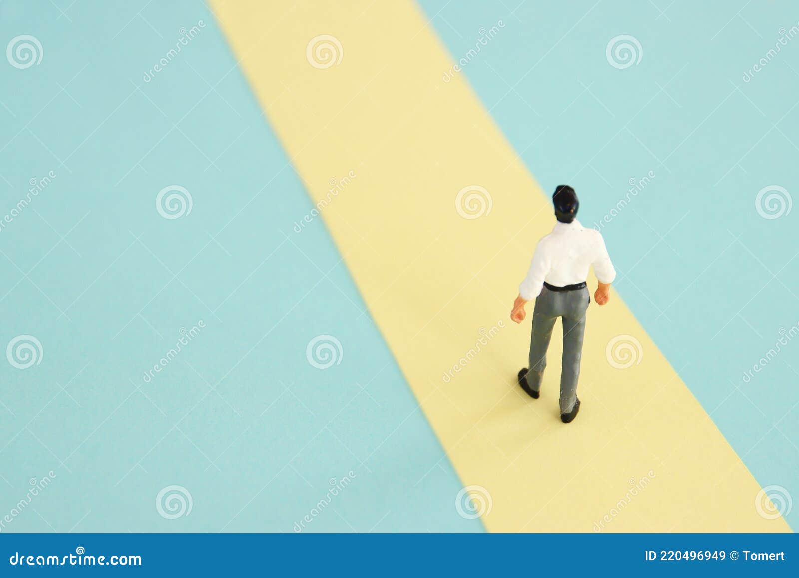 Concept Image of Man Walking on Pathway, Moving Forward Stock Image ...