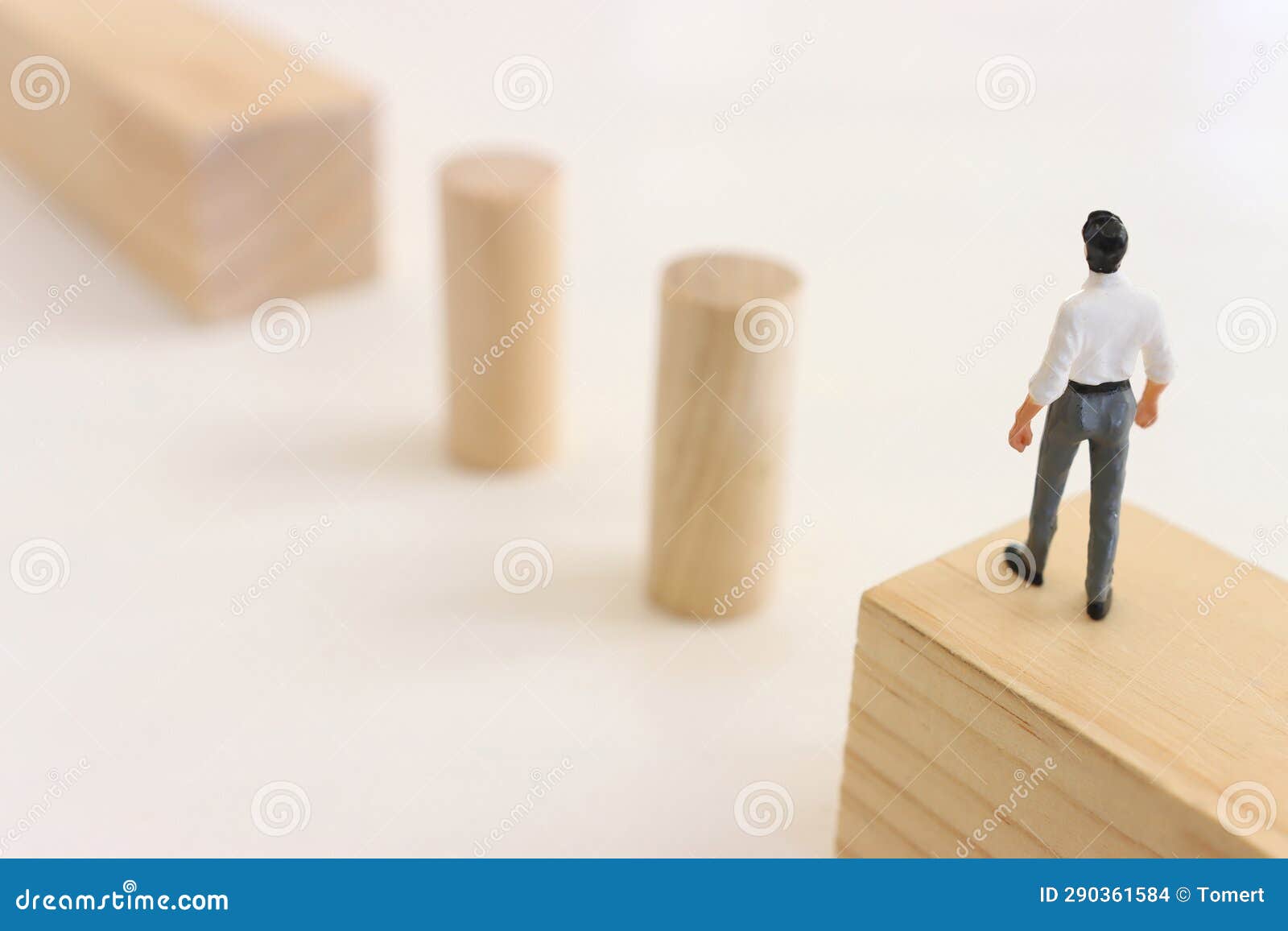 Concept Image of a Man Who Needs To Cross To the Other Side, by Jumping ...