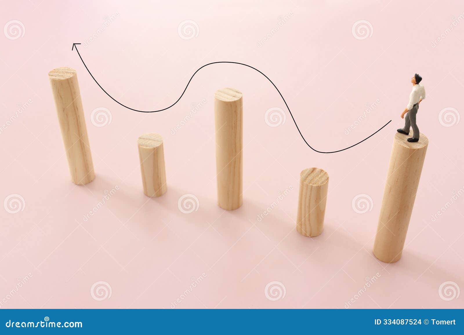 Concept Image of a Man Who Needs To Cross To the Other Side, by Jumping ...