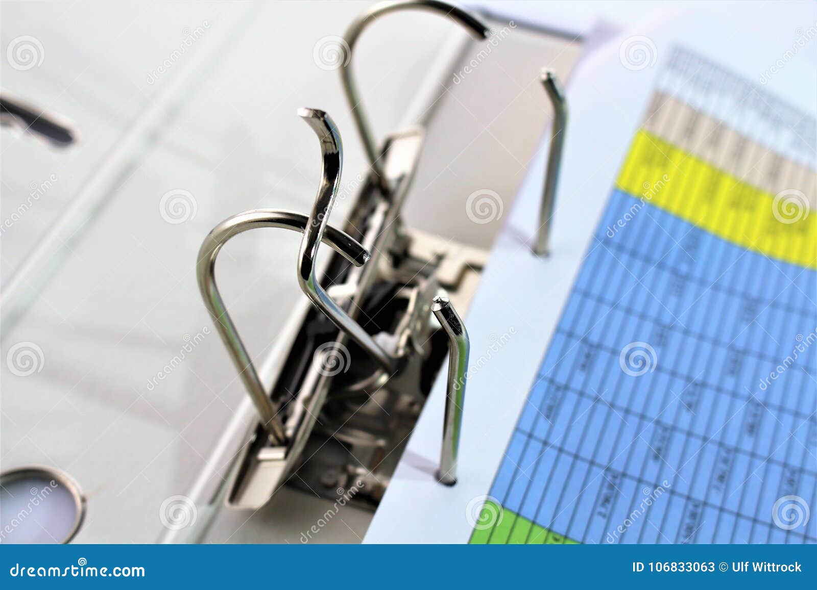 An Concept Image of a Open Ring Binder Stock Image - Image of office ...