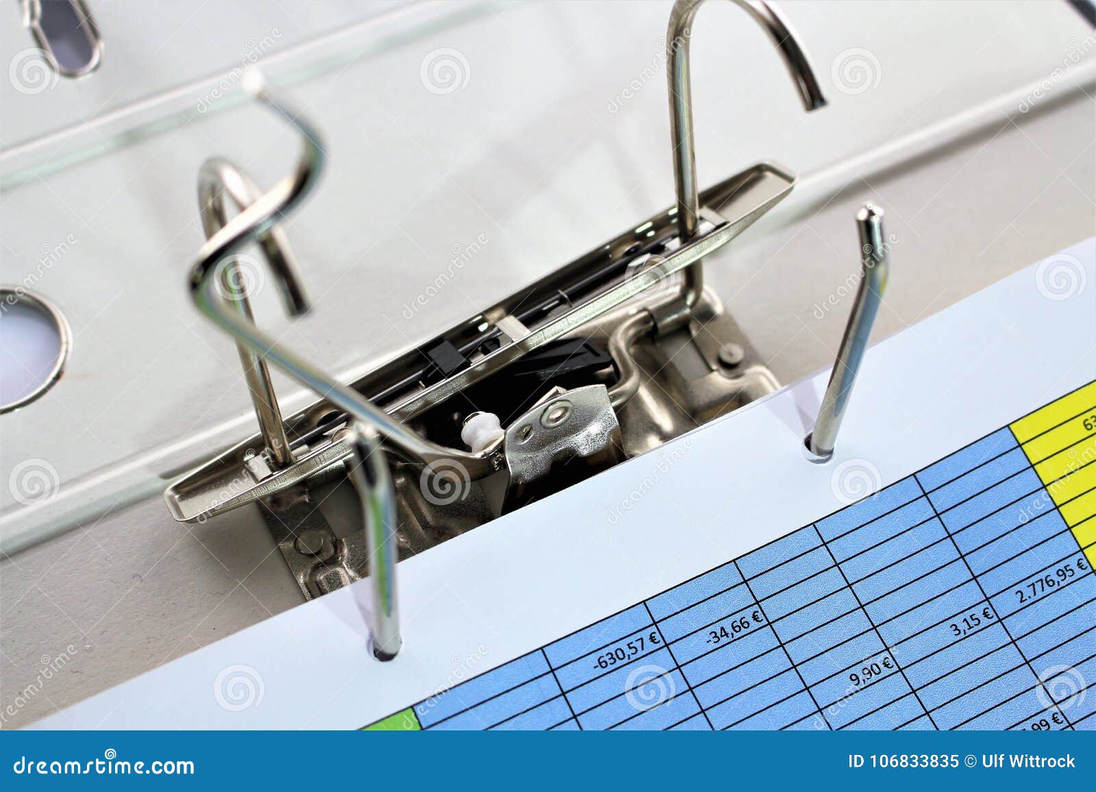An Concept Image of a Open Ring Binder Stock Image - Image of finance ...