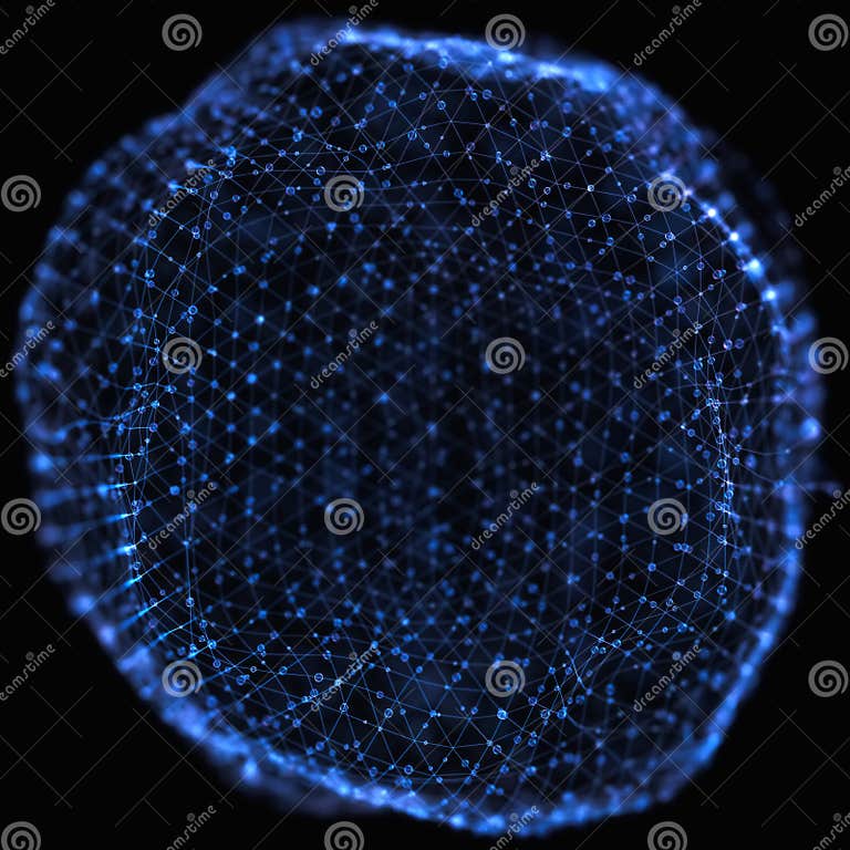 Organic Cell Structure Molecular Connections Stock Illustration ...