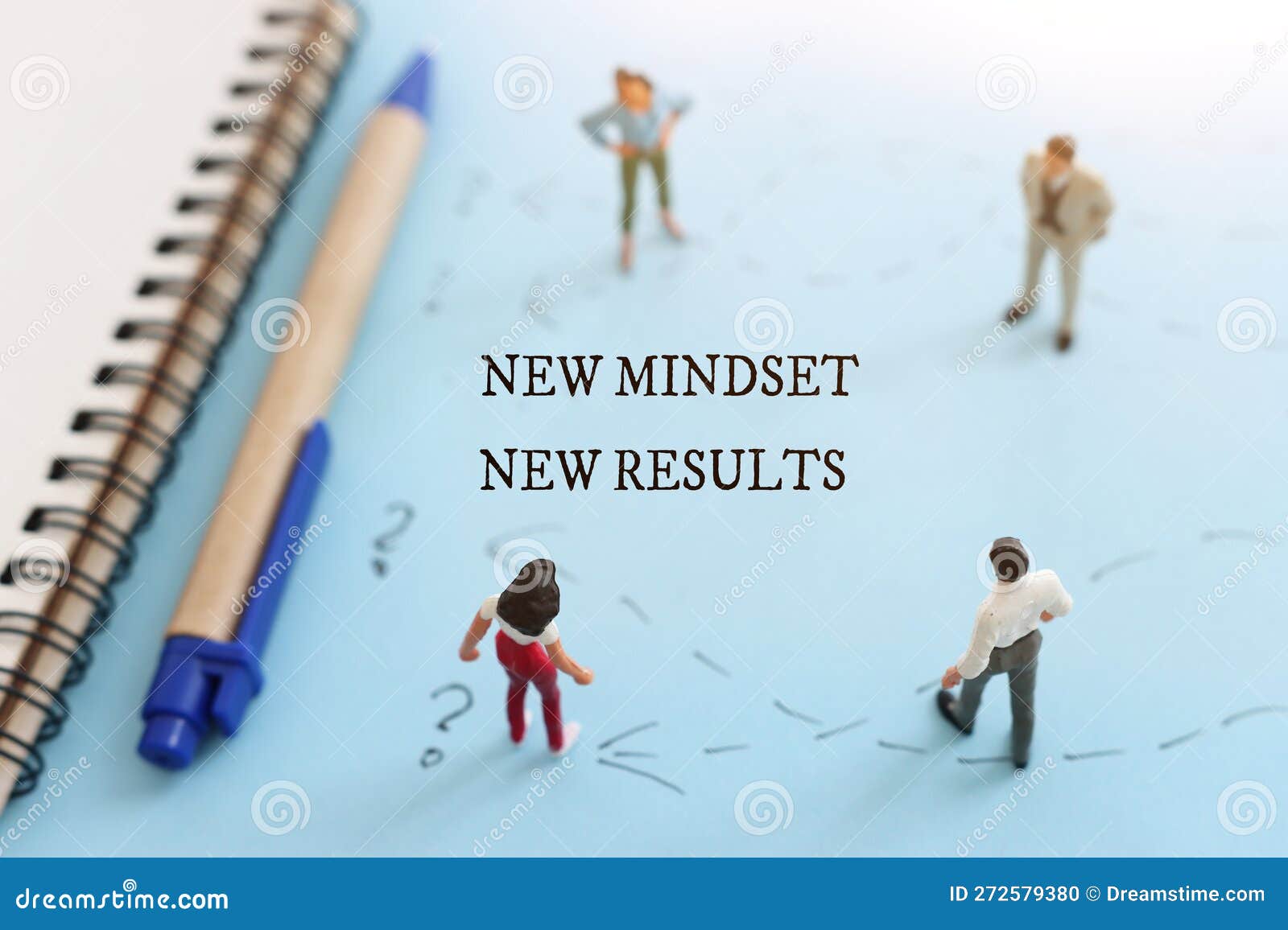 Concept Image of People Thinking about Solving a Problem and Looking ...