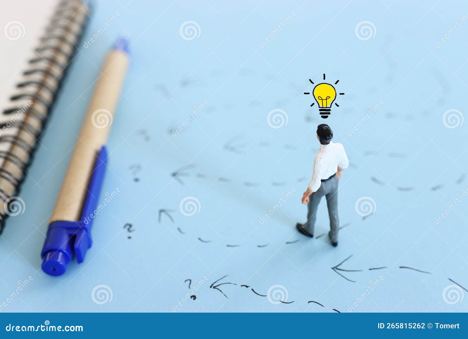 Concept Image of People Thinking about Solving a Problem and Looking ...