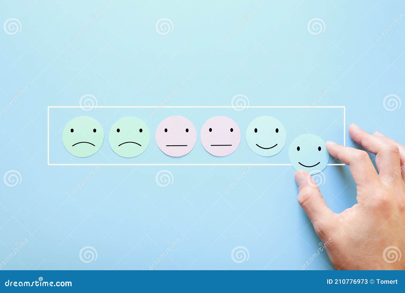 Concept Image of Satisfaction Level with Emotions Stock Image - Image ...