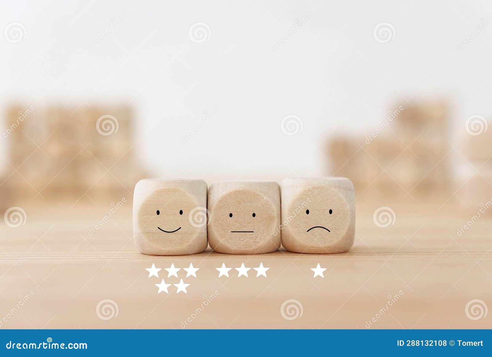 Concept Image of Setting a Five Star Goal. Increase Rating or Ranking ...