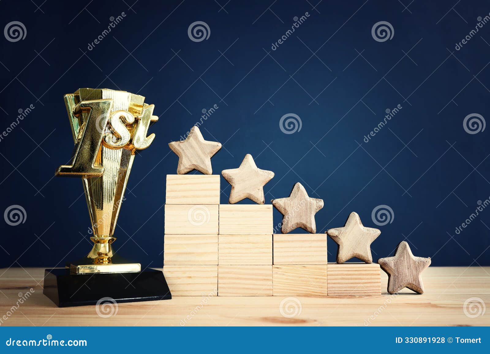 Concept Image of Setting a Five Star Goal. Increase Rating or Ranking ...